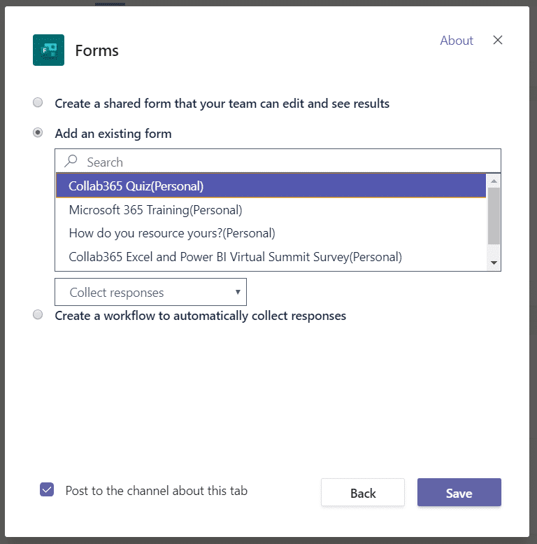 How To Create A Poll Or Quiz In Microsoft Teams Collab365 Power