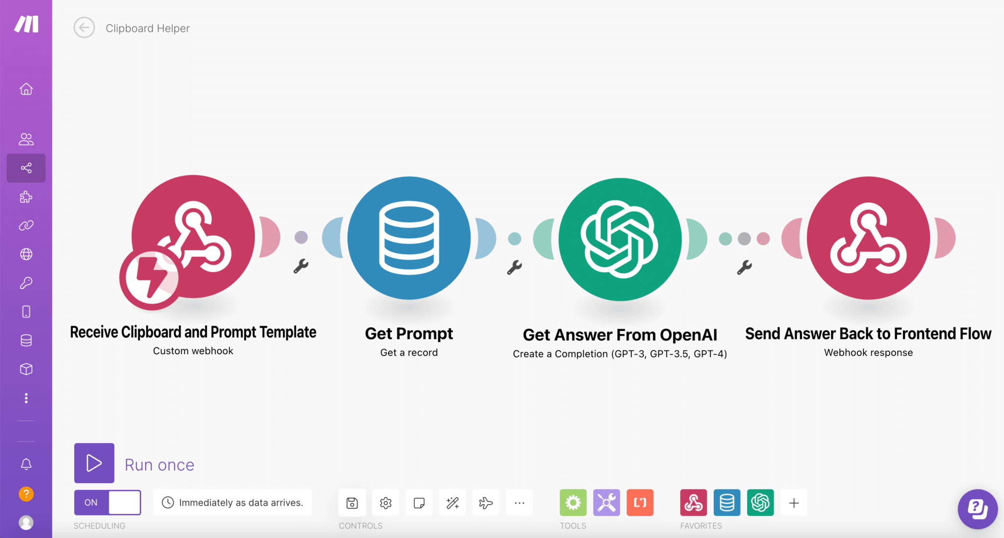Add ChatGPT to your Clipboard and never have to leave the Application you're working in ...