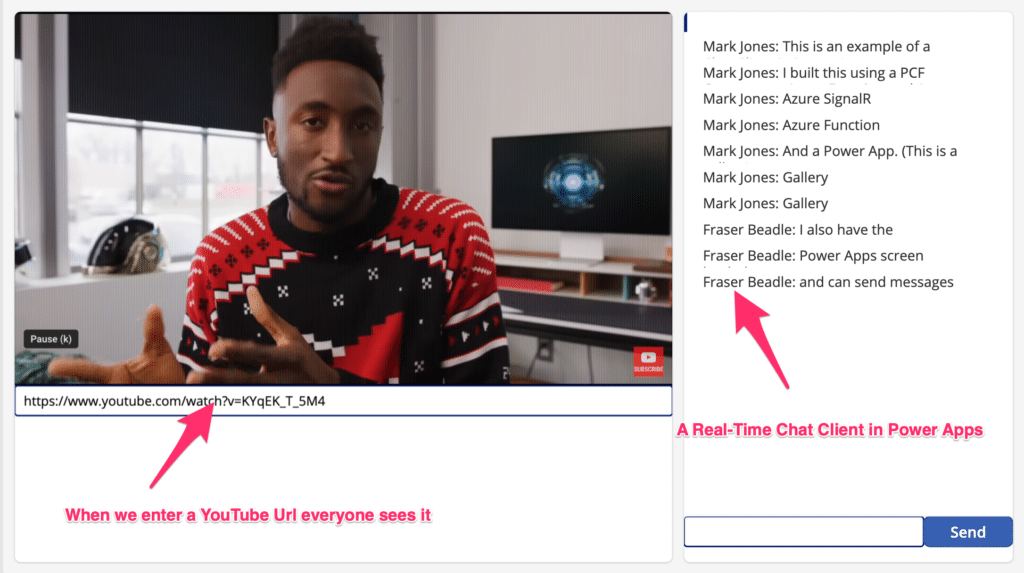 Revolutionizing Communication Real Time Youtube Sharing And Chat Using Azure Signalr And Power